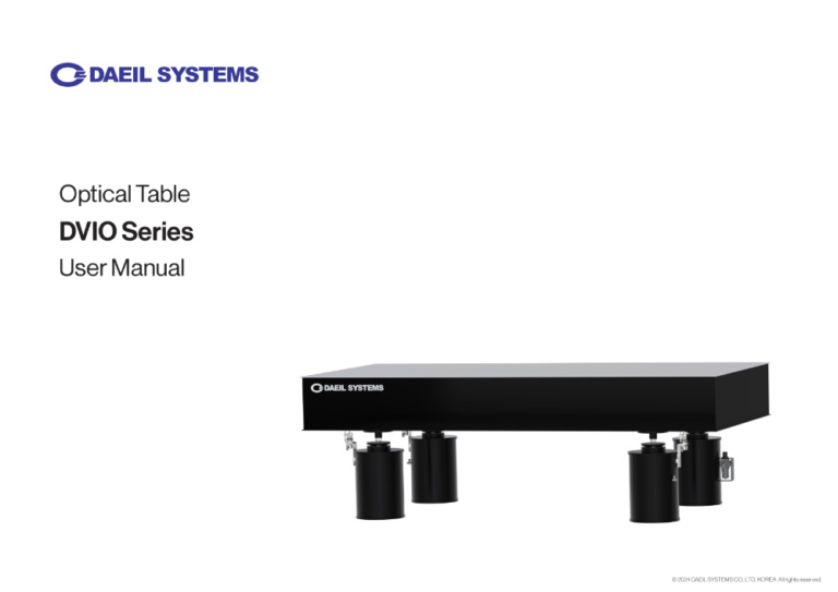 User Manual | Support | DAEIL SYSTEMS